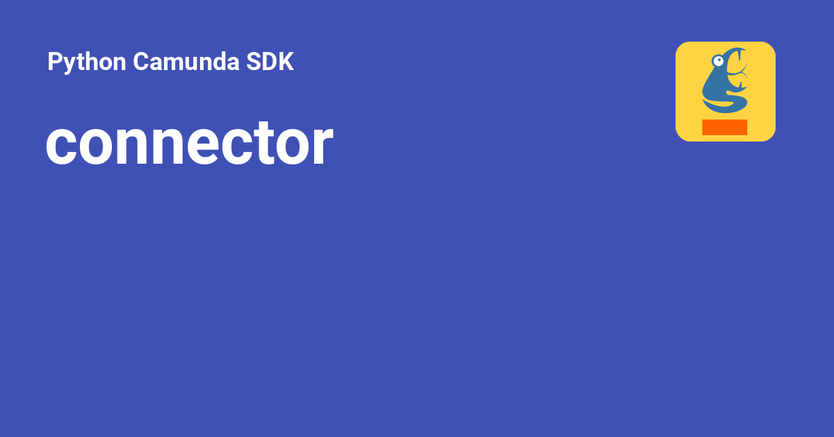 connector - Python Camunda SDK